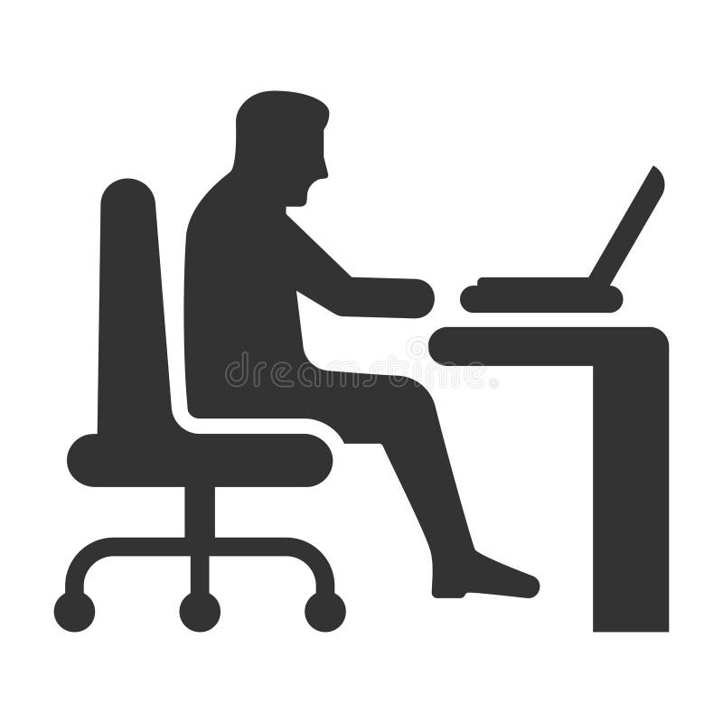 Working place icon stock vector. Illustration of table - 265308997