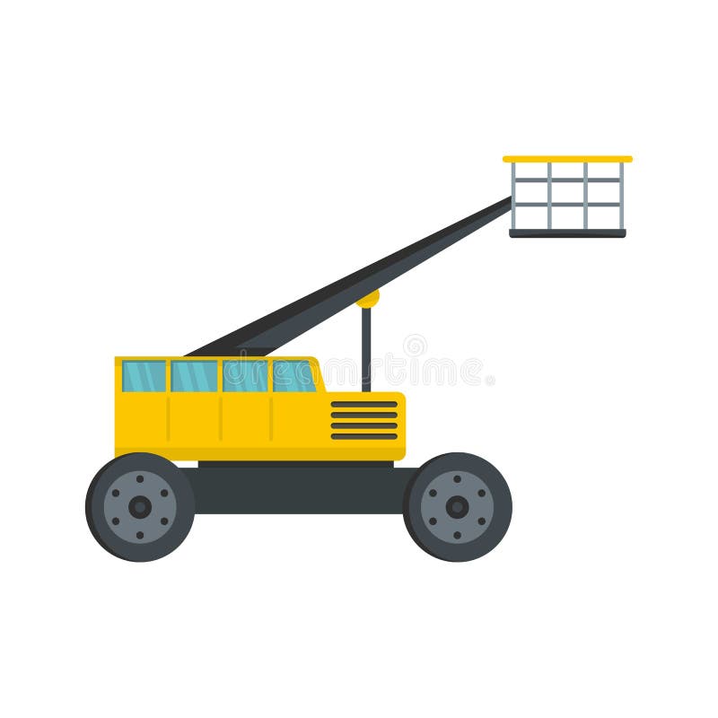 Working Platform Icon, Flat Style Stock Vector - Illustration of ...