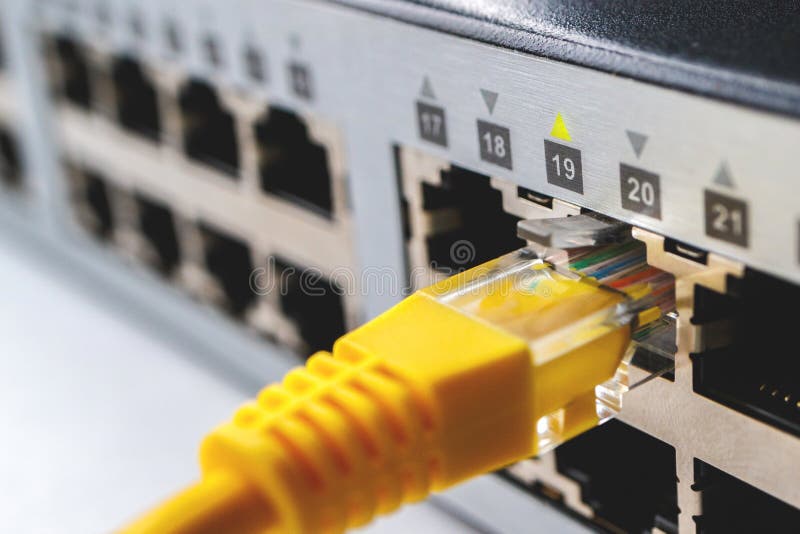 Cable Interface with the Ports of the Broadband Switch, the Front of ...