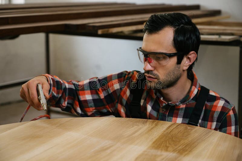 Working Process in the Carpentry Workshop Stock Image - Image of crafts ...
