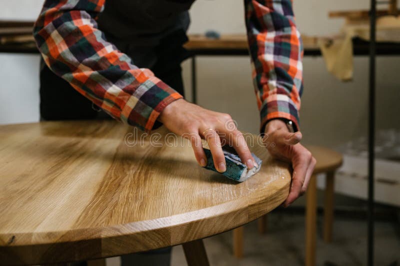 Working Process in the Carpentry Workshop Stock Photo - Image of ...