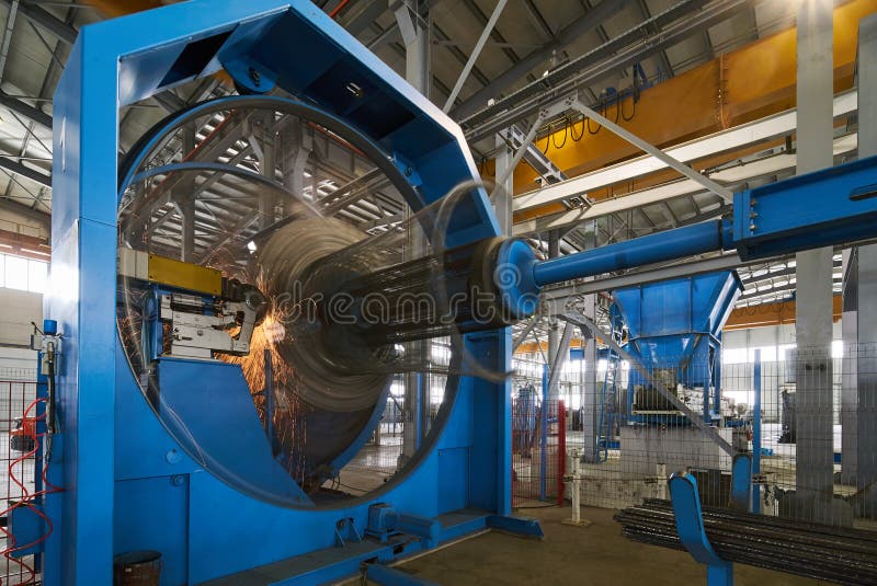 Working process in factory stock photo. Image of burn - 113690638