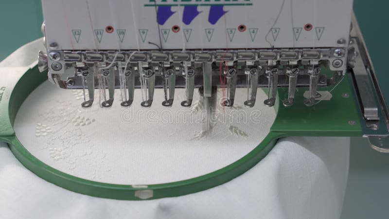 Industrial Sewing Machine in the Workshop Stock Footage - Video of ...