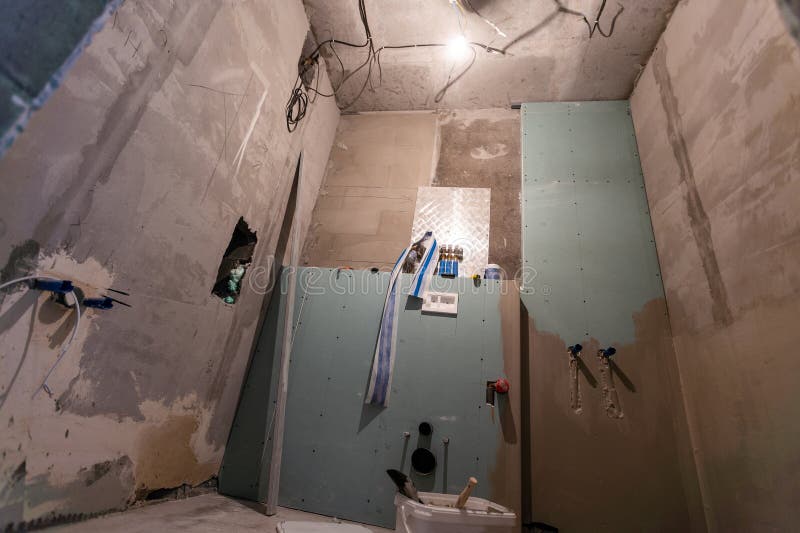 Working Process of Installing Metal Frames for Plasterboard -drywall ...