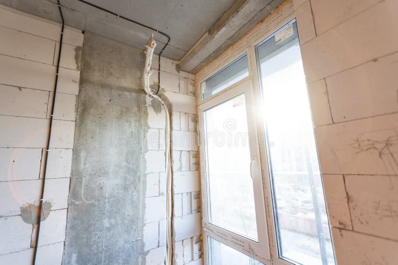 Working Process of Installing Metal Frames for Plasterboard -drywall ...