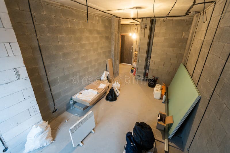 Working Process of Installing Metal Frames for Plasterboard -drywall ...