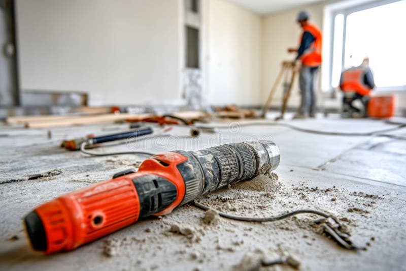 The Working Process of Installing Plasterboard or Drywall To Create ...