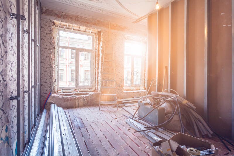 Working Process of Installing Pvc Windows and Metal Frames for ...