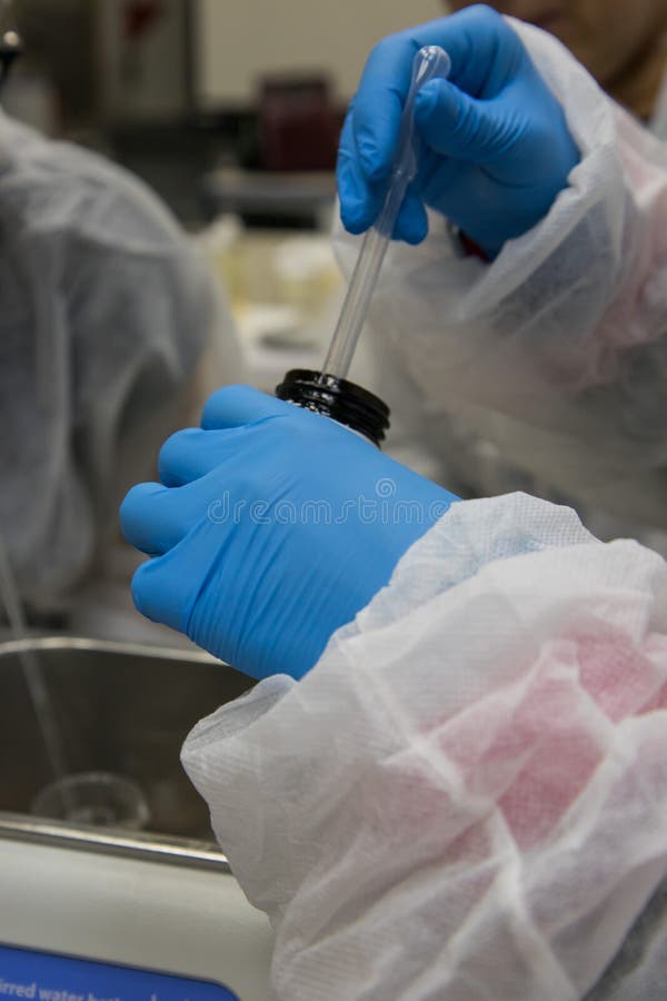 Working Process in Nanotechnology Laboratory of Cosmetic Production ...