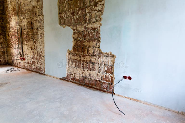 Working Process To Groove or Wall Chasing for Electrical, Internet ...