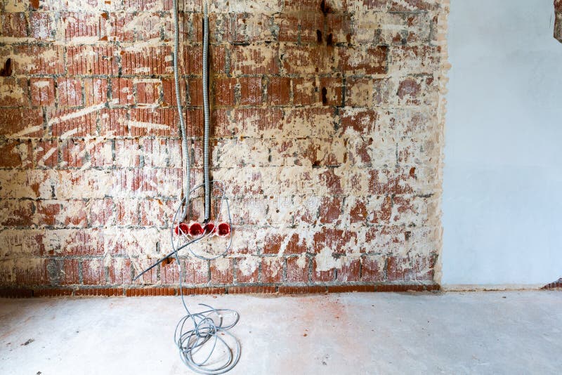 Working Process To Groove or Wall Chasing for Electrical, Internet ...