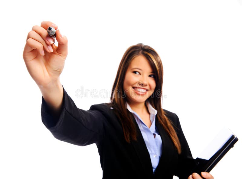 Working Professional Writing with Marker Stock Photo - Image of ...