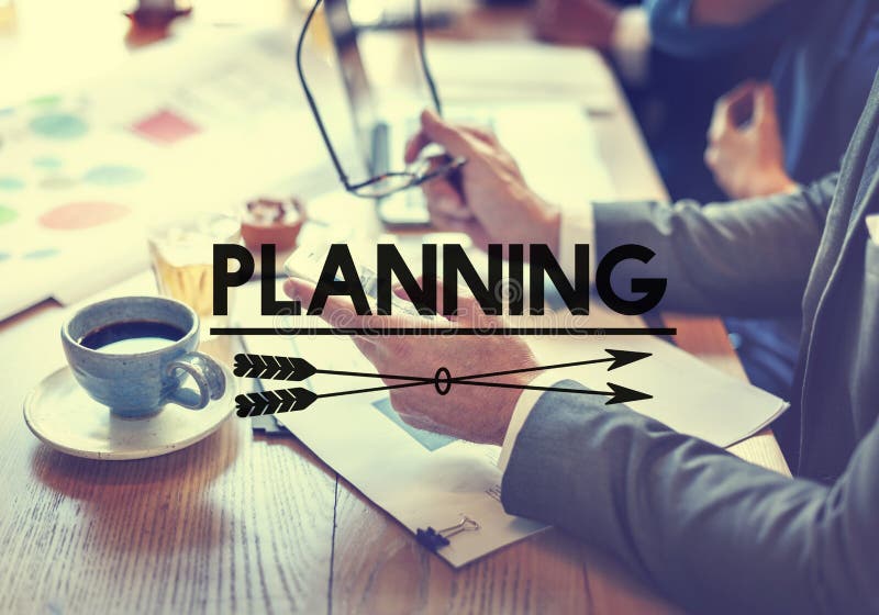 Working Progress Research Plan Concept Stock Photo - Image of phone ...