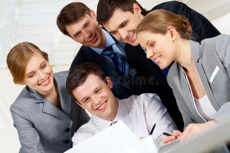 Working object stock image. Image of laptop, partner, businesspeople ...