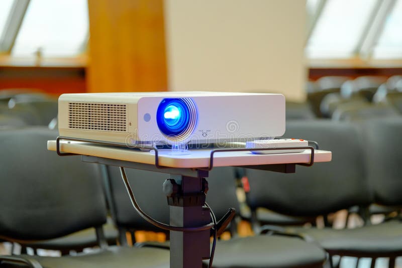 Working Projector at the Conference Stock Photo - Image of convention ...