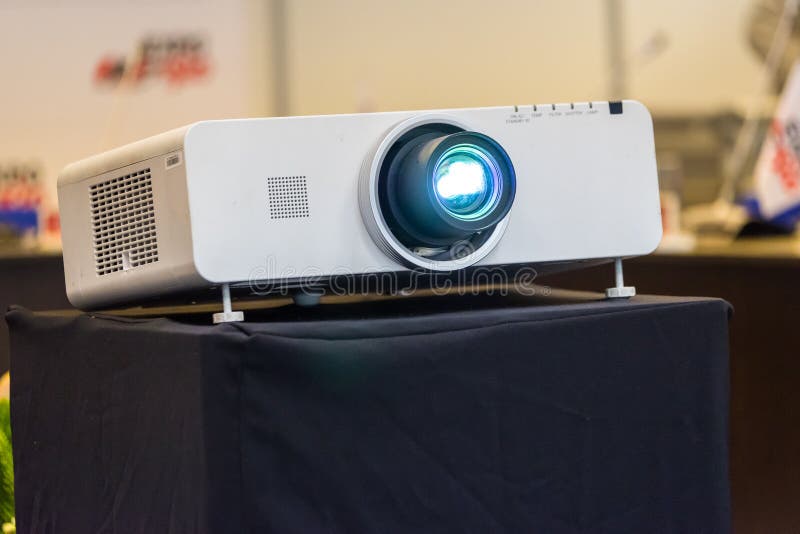 Working Projector at the Conference Stock Photo - Image of training ...