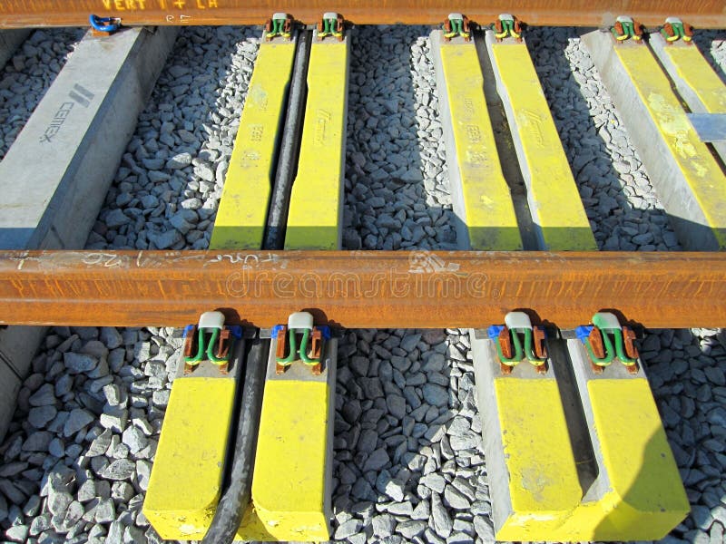 Working on Railway Track Engineering in the UK Stock Image - Image of ...
