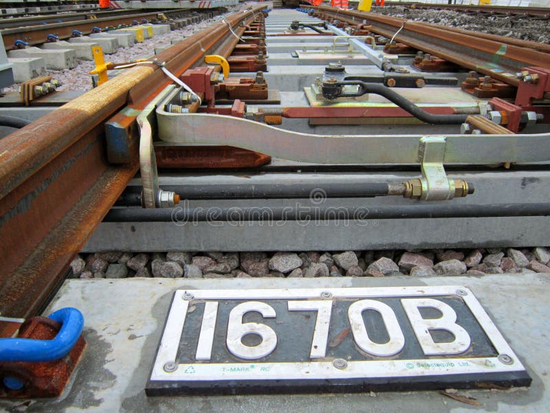Working on Railway Track Engineering in the UK Stock Image - Image of ...