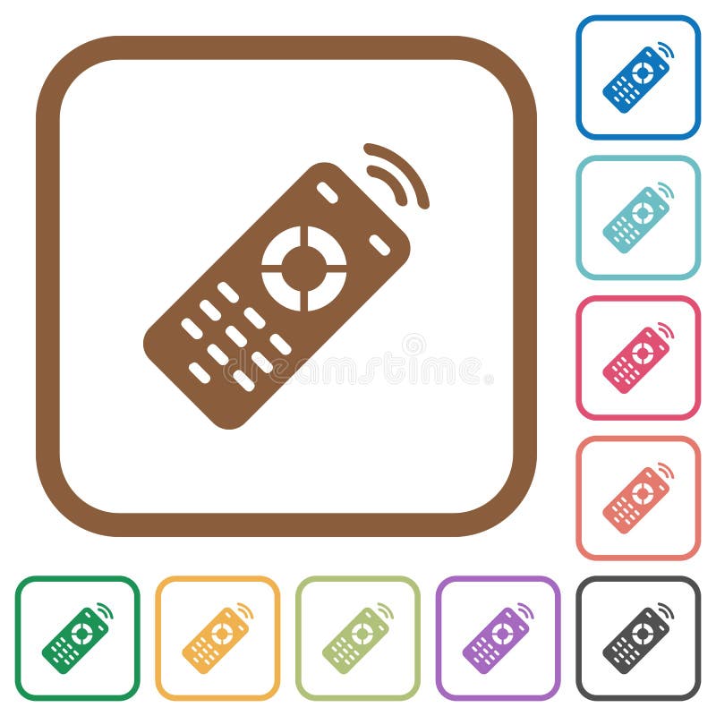 Car Key with Remote Control Color Glass Buttons Stock Vector ...