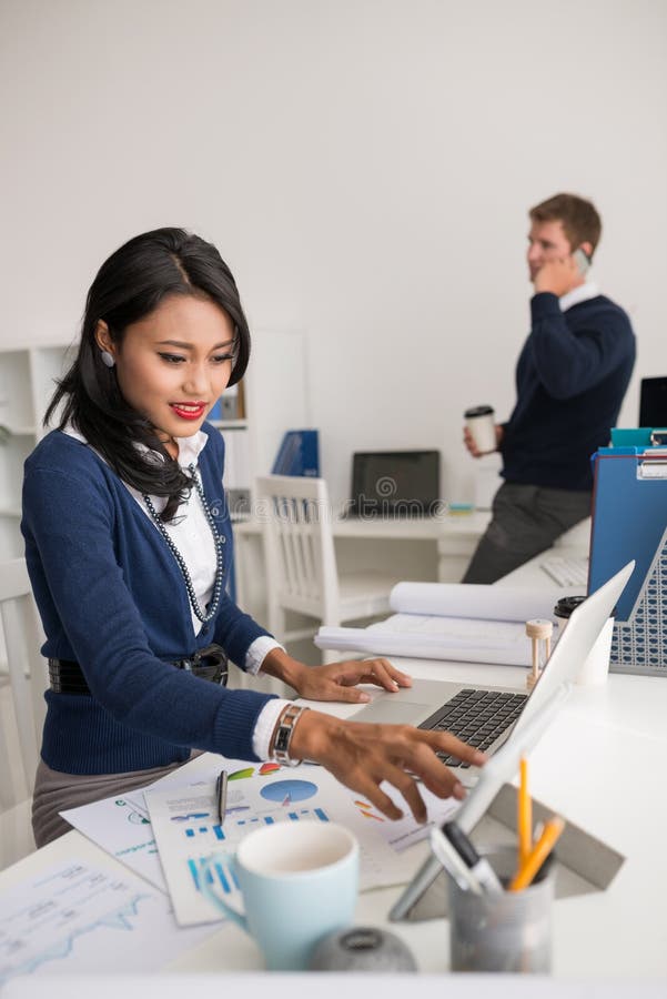 Working on report stock photo. Image of beautiful, report - 60087958