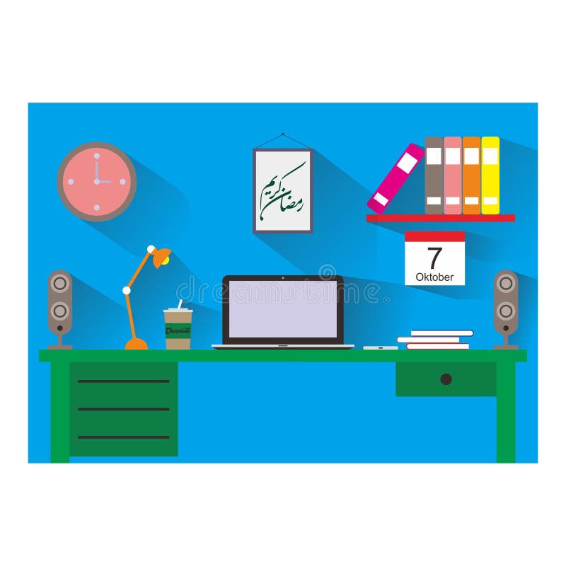 Working Room stock vector. Illustration of construction - 161335474