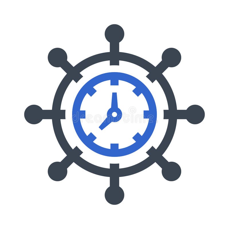 Working schedule icon stock vector. Illustration of zone - 269380489