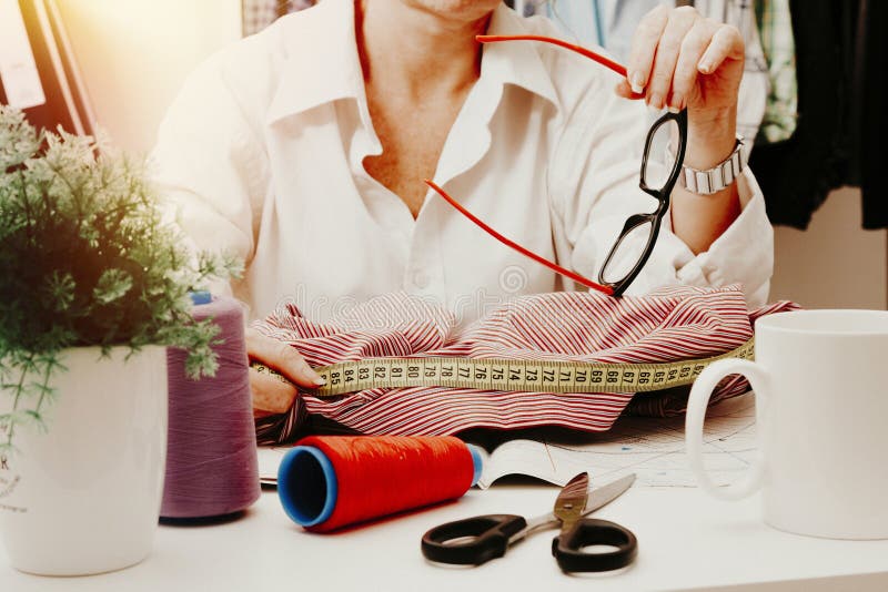 Working in the sewing stock image. Image of professional - 78436905