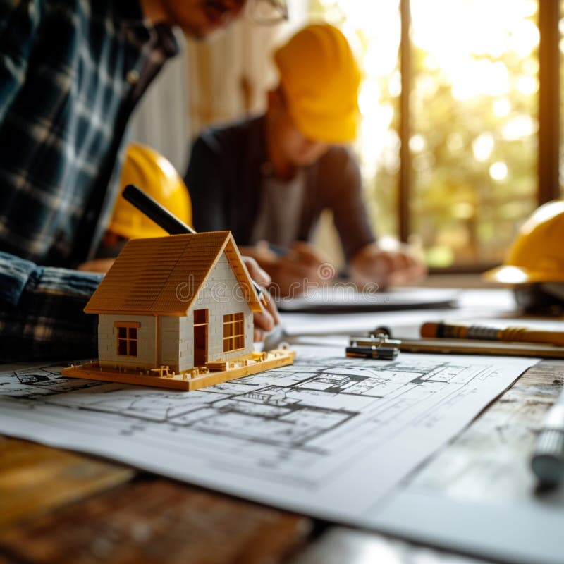 Working Site Collaboration, Construction Concept, Engineer Architect ...