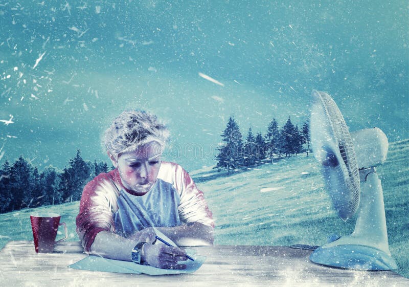 Working in the snow stock image. Image of leader, plans - 143528887