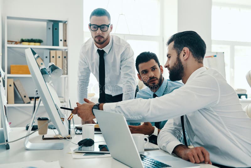 Working through Some Concepts. Stock Photo - Image of market, group ...