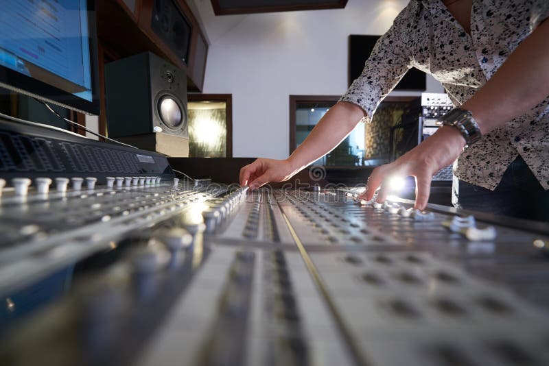 Working on soundboard stock image. Image of change, technology - 77621367