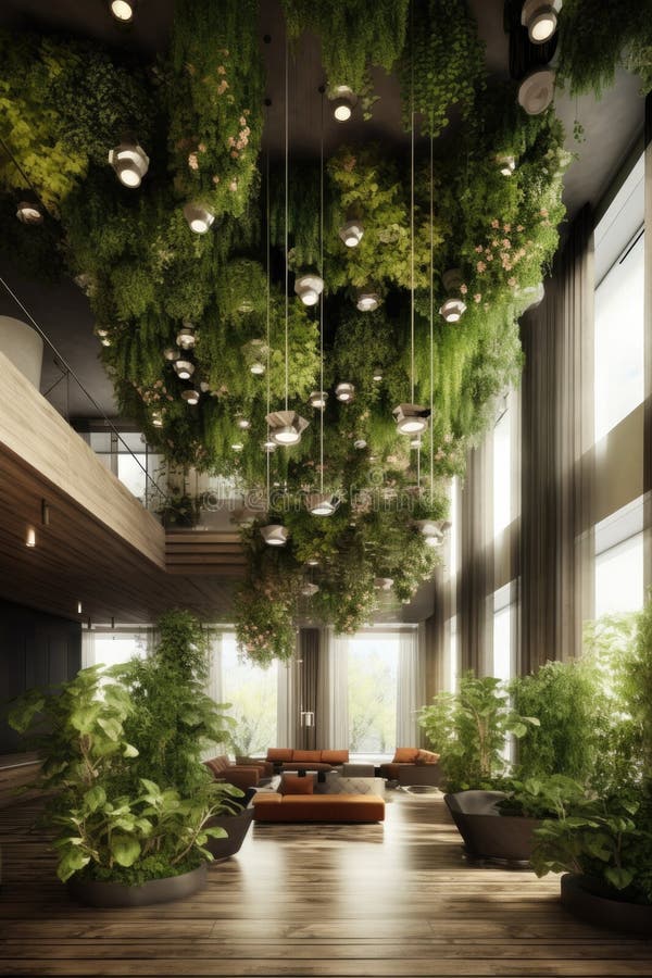 Working Space Inspired by Nature and Infused with Greenery Stock ...