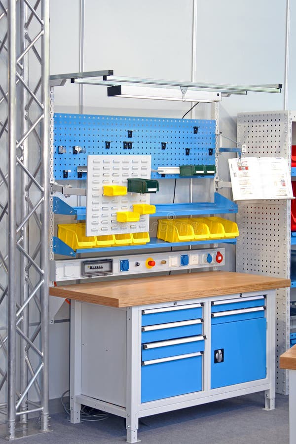 Working station stock photo. Image of shelves, industry - 23034262