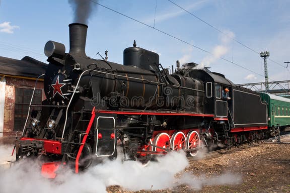 Working steam locomotive stock image. Image of engine - 19346549