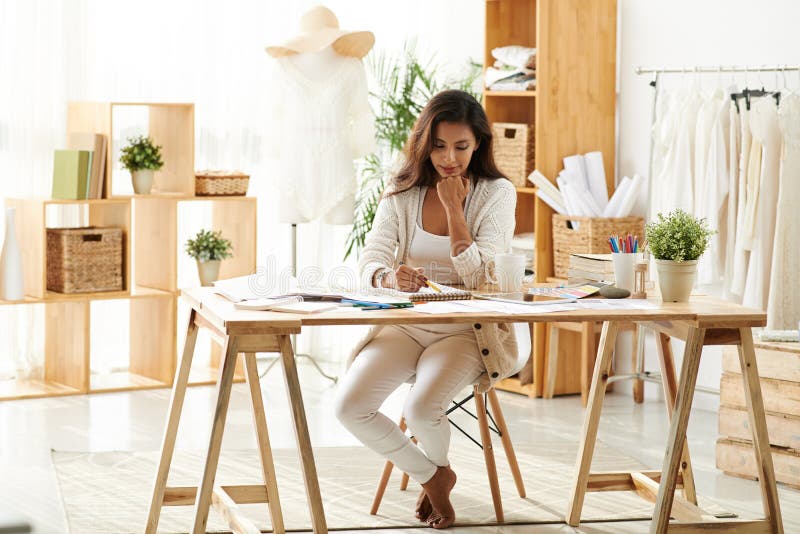 Working in studio stock image. Image of creative, workshop - 70133815