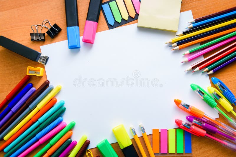 Working Surface of the Artist. Stock Image - Image of advertising ...