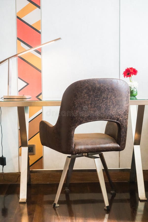 Working table and chair stock photo. Image of background - 74867442