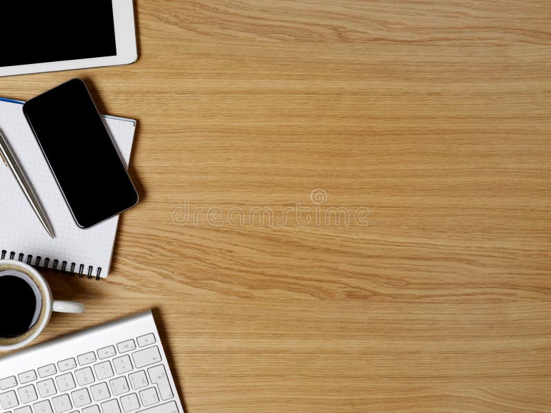 Working table stock image. Image of personal, file, digital - 61855669