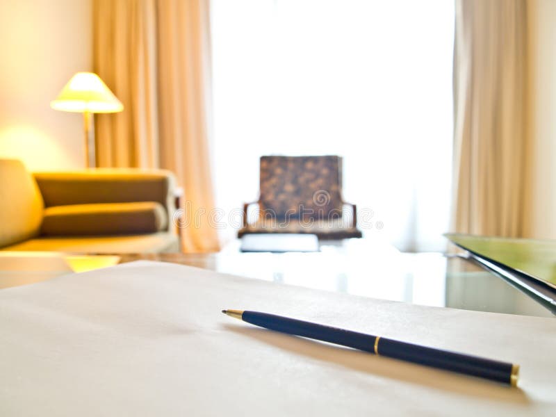 Working Table in Hotel Room Stock Image - Image of room, table: 22143061
