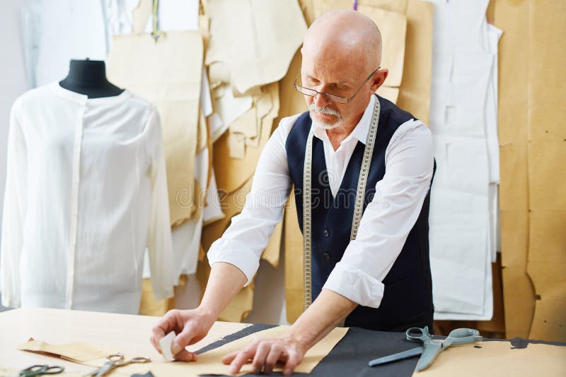Working in tailoring-shop stock photo. Image of pattern - 70498082