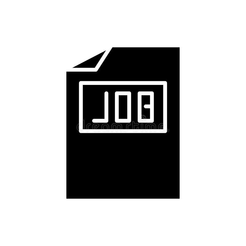 Working Tasks Black Icon Concept. Working Tasks Flat Vector Symbol ...