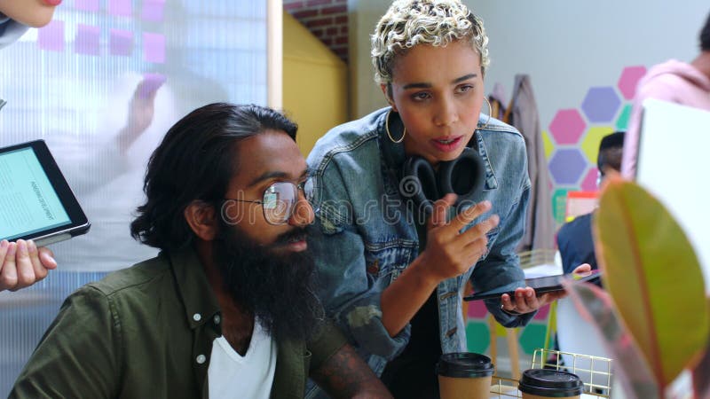 Working, Team and Woman Tech Manager Talking To International Staff ...