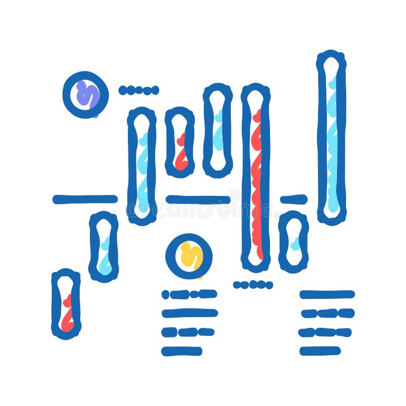 Working and Thinking Brain Icon Doodle Illustration Stock Illustration ...