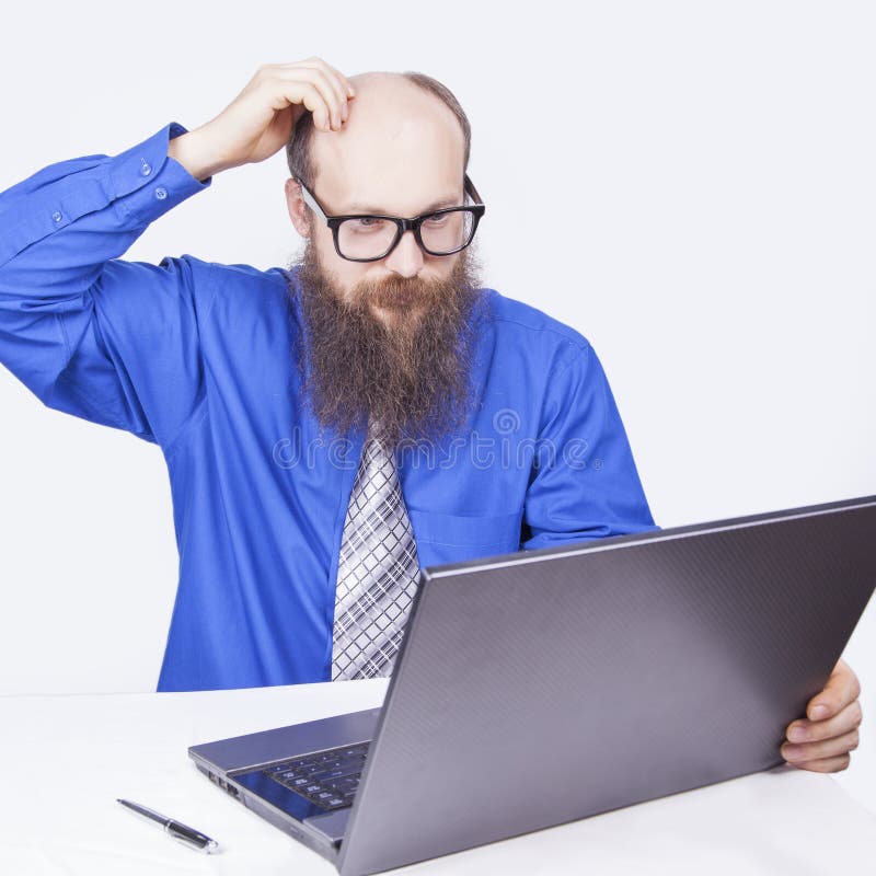 Working and Thinking - Businessman (Series) Stock Image - Image of boss ...