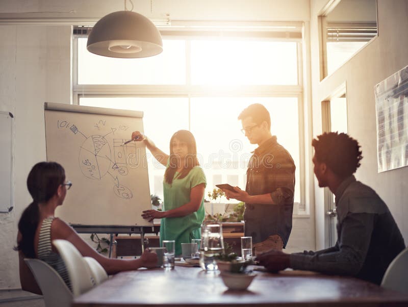 Teamwork, Project Management and Planning with Business People in ...