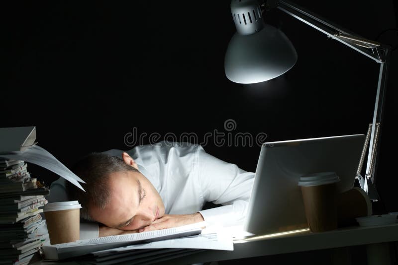 Working till night stock image. Image of mature, place - 78179621