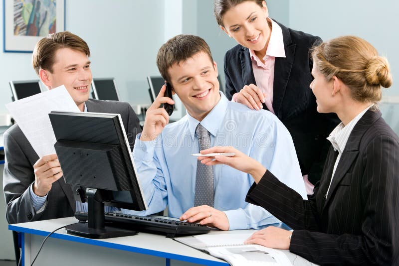 Working time stock photo. Image of seminar, businessteam - 4206568