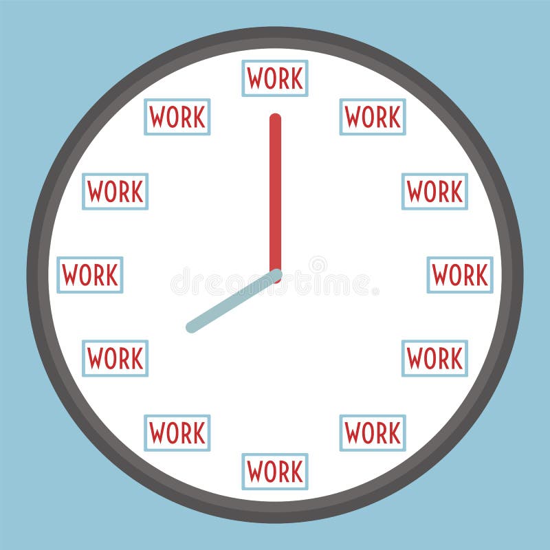 Working time stock illustration. Illustration of business - 39973042