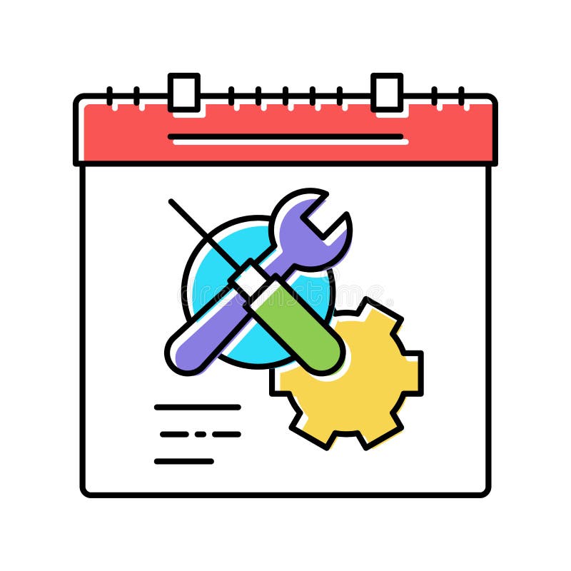 Working Time Optimize Color Icon Vector Illustration Stock Vector ... Working Time Optimize Color Icon Vector Illustration Stock Vector ...
