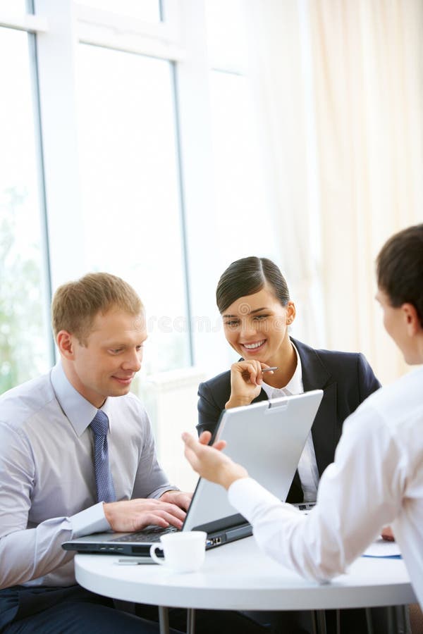 Working together stock photo. Image of meeting, confident - 16662568